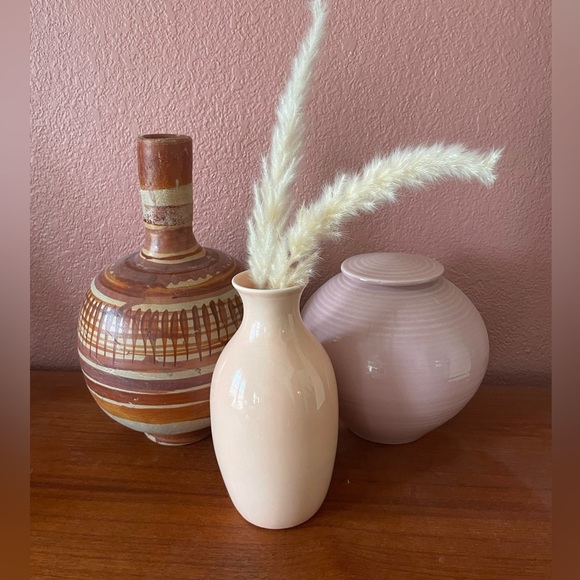 Accents | Vintage 8s Peach Ceramic Vase | Poshmark